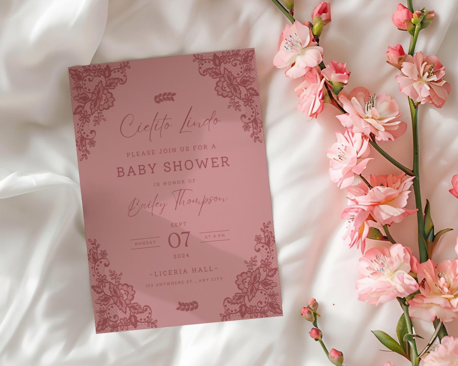 Cielito Lindo Baby Shower Invitation, Baby Shower Invite, Boho Digital ...