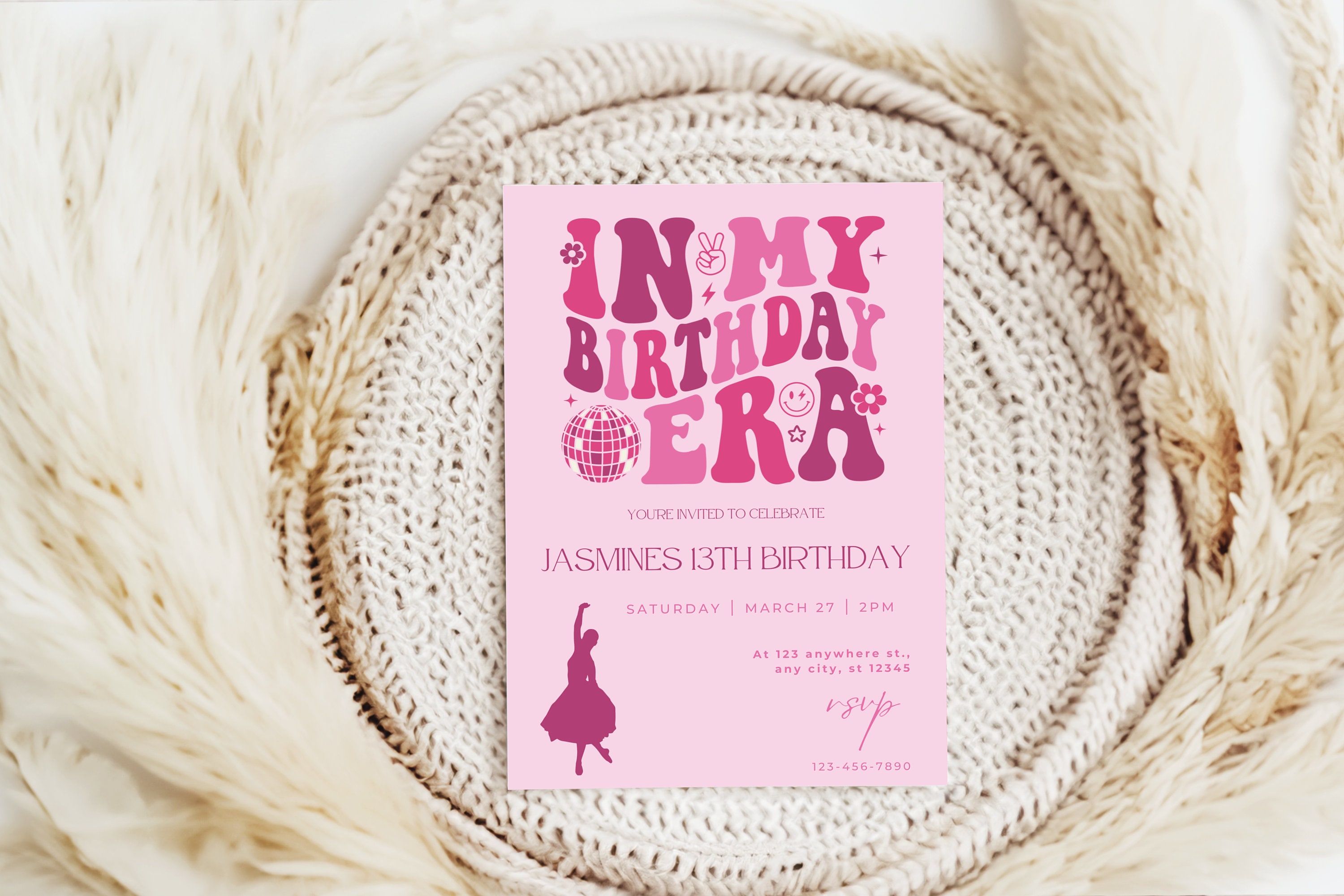 Editable in My Birthday Era Invitation, Eras Invitation, Birthday Era ...