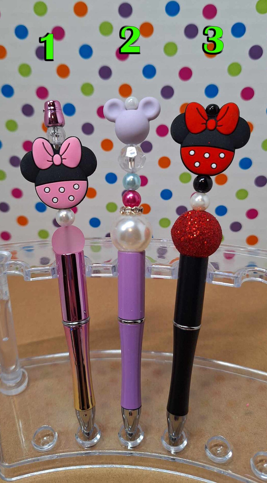 Custom Made Beaded Disney Autograph Pens mouse Ears ME1 - Etsy
