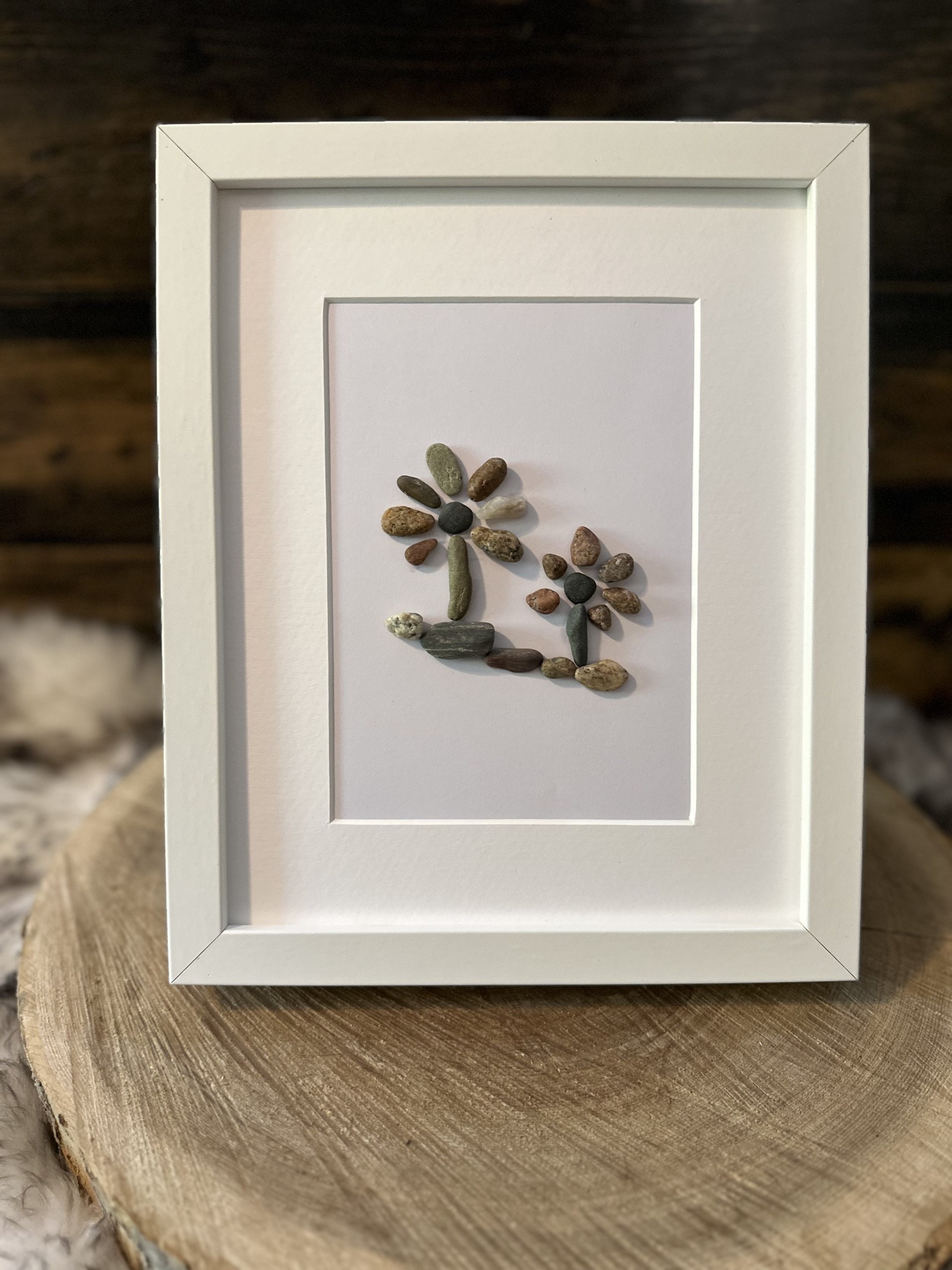 Flower Pebble Art, Daisys, Pebble Art Gifts, Personalization - Etsy