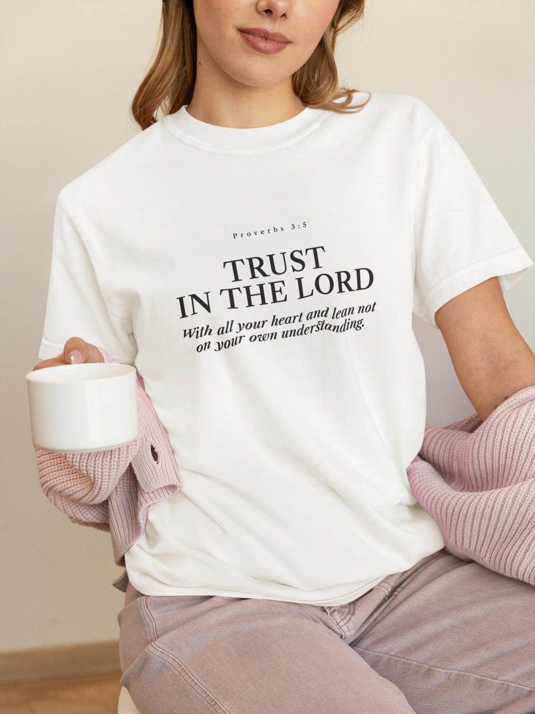 Faith Based Tee Trust in the Lord Shirt – Proverbs 3:5 Christian T ...