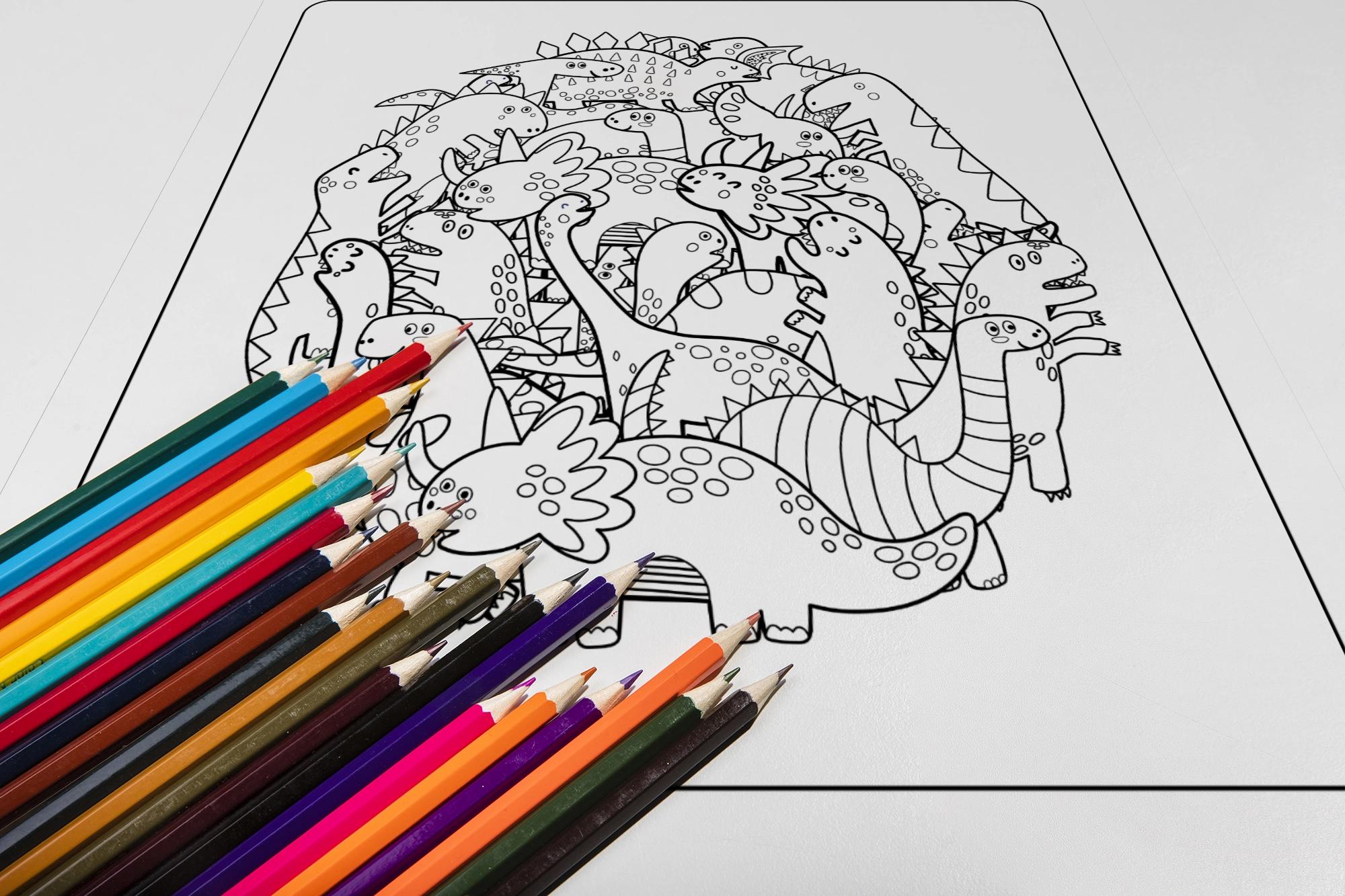 Adorable Animal Doodle Coloring Pages | Cute Hand-drawn Animal Clusters ...