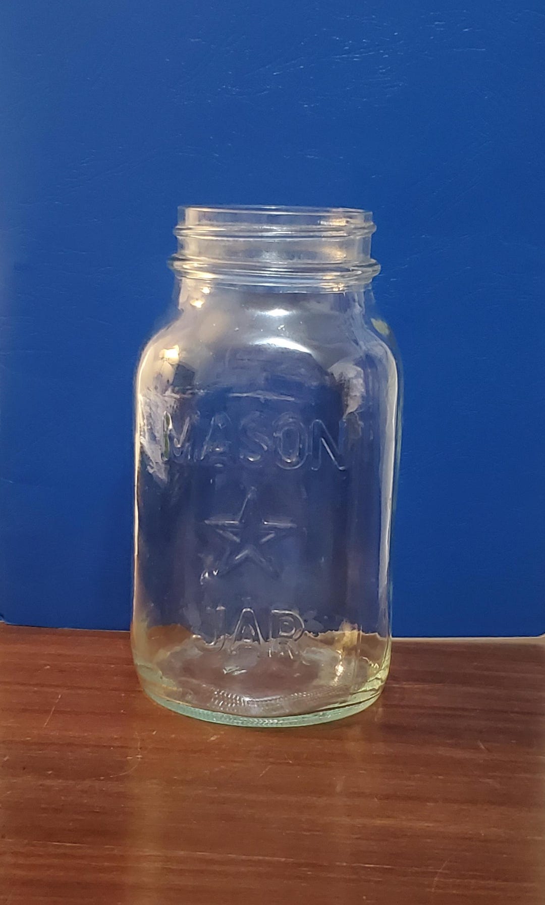 Mason Star Jar Without Lid, Vintage Mason Star Quart Jar - Etsy