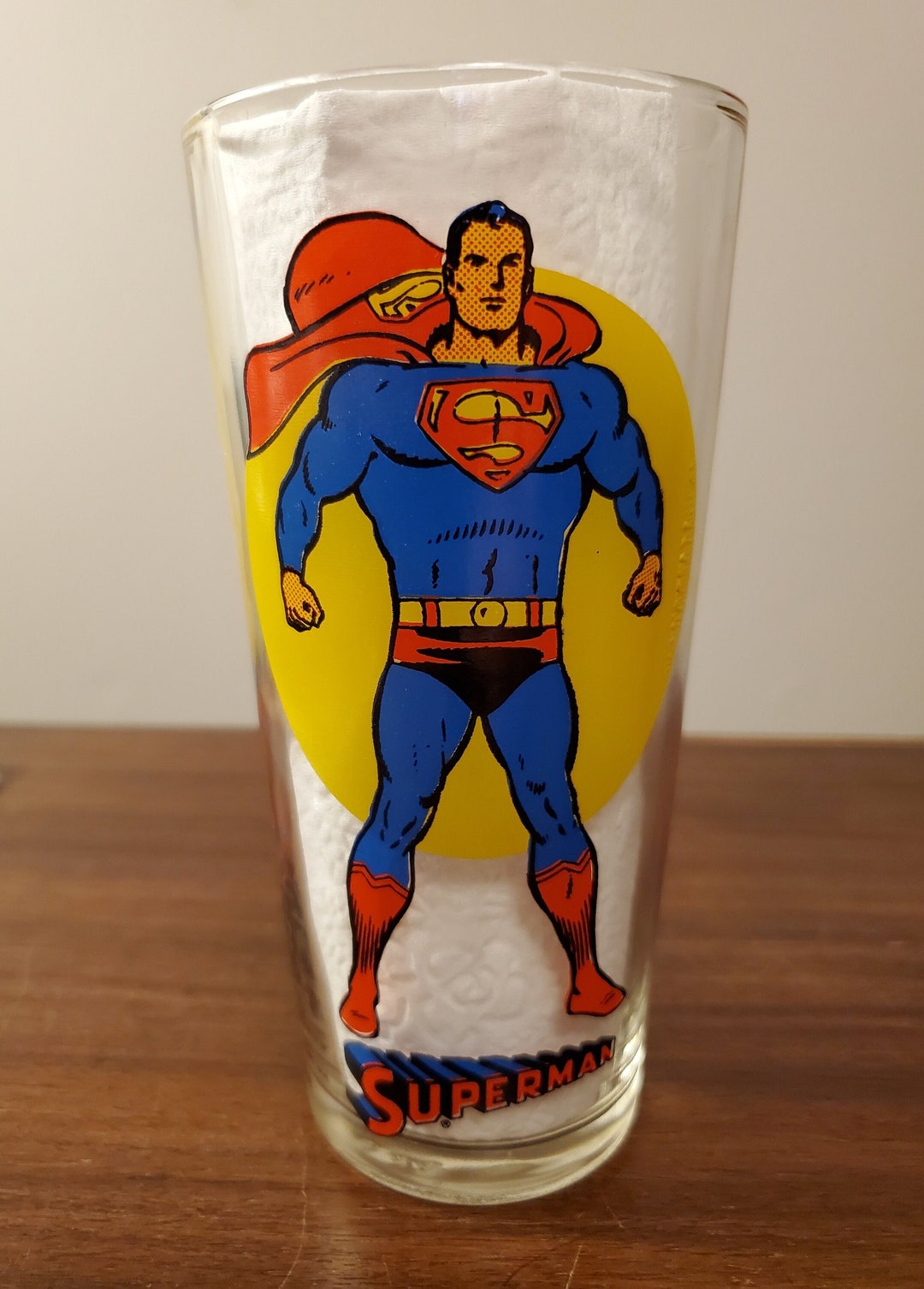 Vintage 1976 Pepsi Superman Glass DC Comics Super Series - Etsy