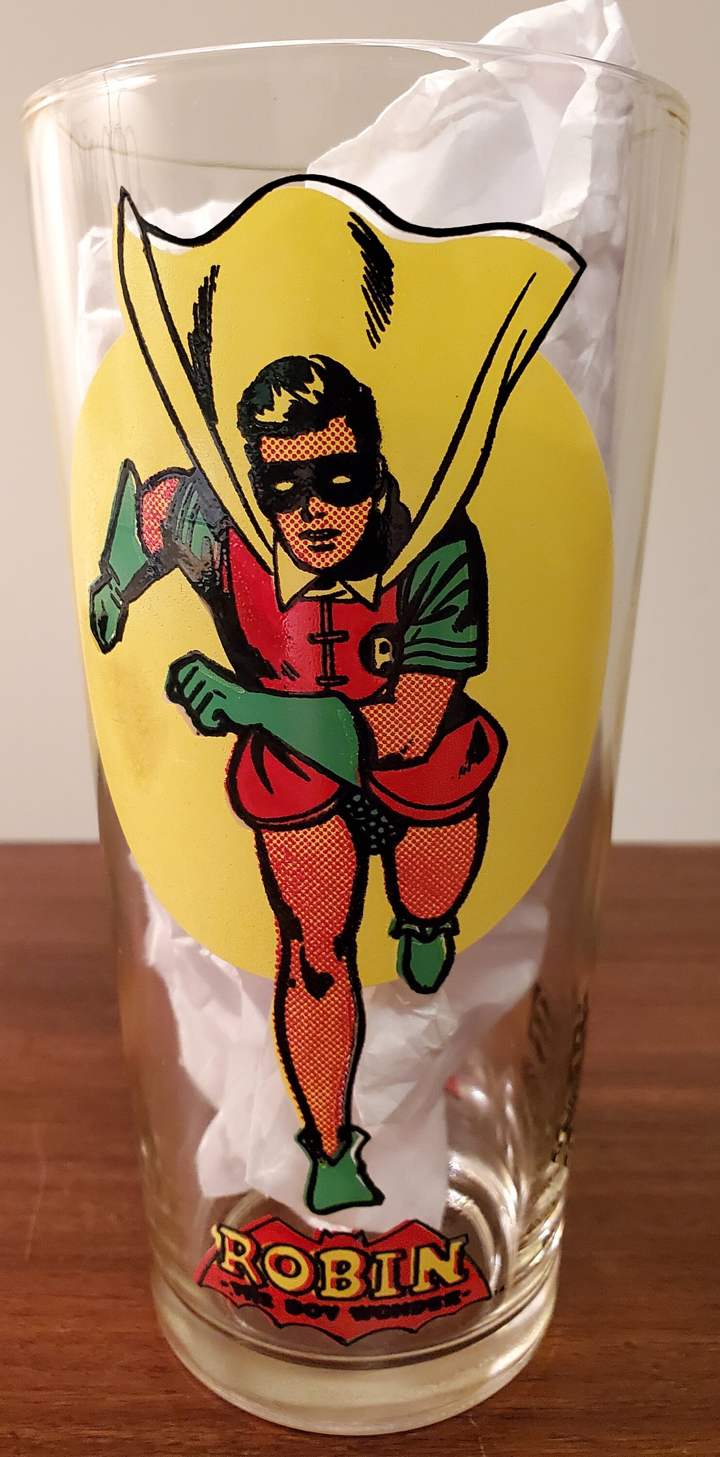 Vintage 1976 Robin Pepsi Glass DC Comics Super Series Yellow - Etsy