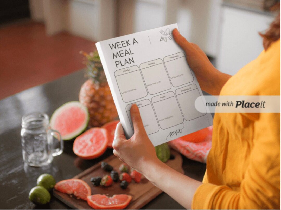 Weekly Menu Planner - Etsy