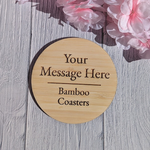 Bamboo Coasters - Etsy