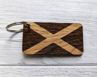 Personalised Scottish Flag Key Chain Keyring Luggage Tag Zipper Pull ...