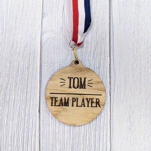 Large Wooden Medals for Customer Service Excellence: Personalised ...