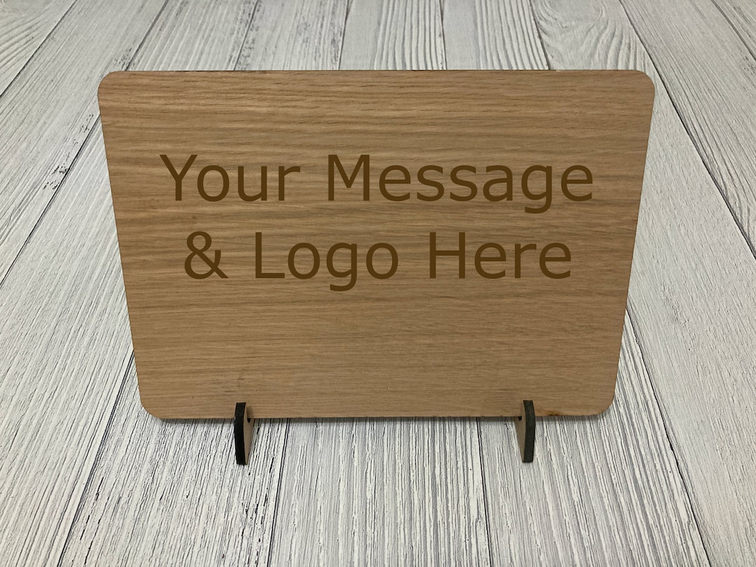 Personalised Wooden Sign With Optional Stand Freestanding Sign With ...