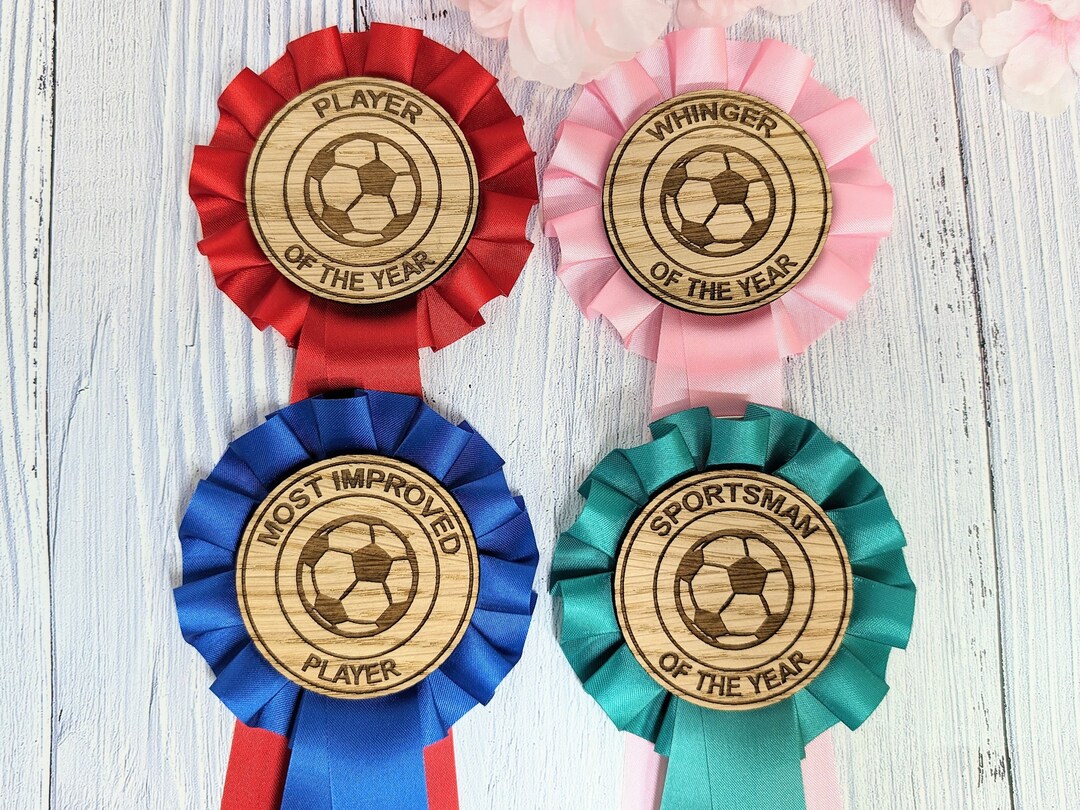 Custom Football Rosettes - Personalised Soccer Awards | Choice of ...