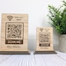 Wooden Wifi QR Code Sign, Eco-friendly Custom Network Name and Password ...