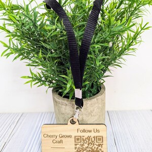Interactive QR Code Eco-friendly Name Badges With Eco Lanyards ...