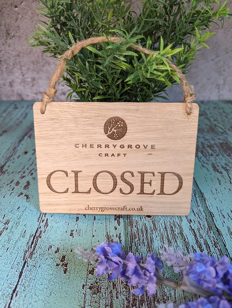 Personalised Wooden Open and Closed Sign for Business - Etsy Australia