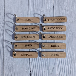 House Key Tags, Handcrafted Eco-friendly Wooden House Key Tags, House ...
