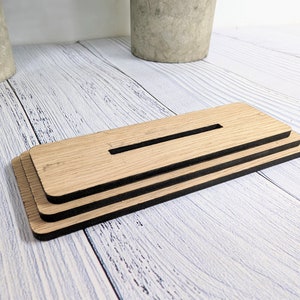 Freestanding "no Mobile Phones Please" Wooden Table Sign, Oak Finish ...