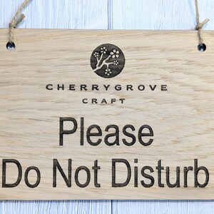 Please Do Not Disturb - Custom Wood Hanging Sign - 4 Sizes, Add Your ...