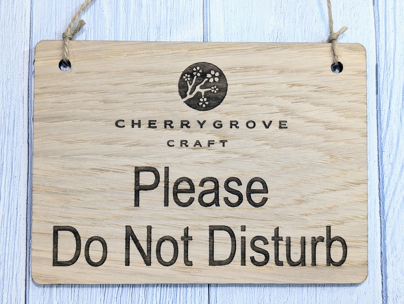 Please Do Not Disturb - Custom Wood Hanging Sign - 4 Sizes, Add Your ...