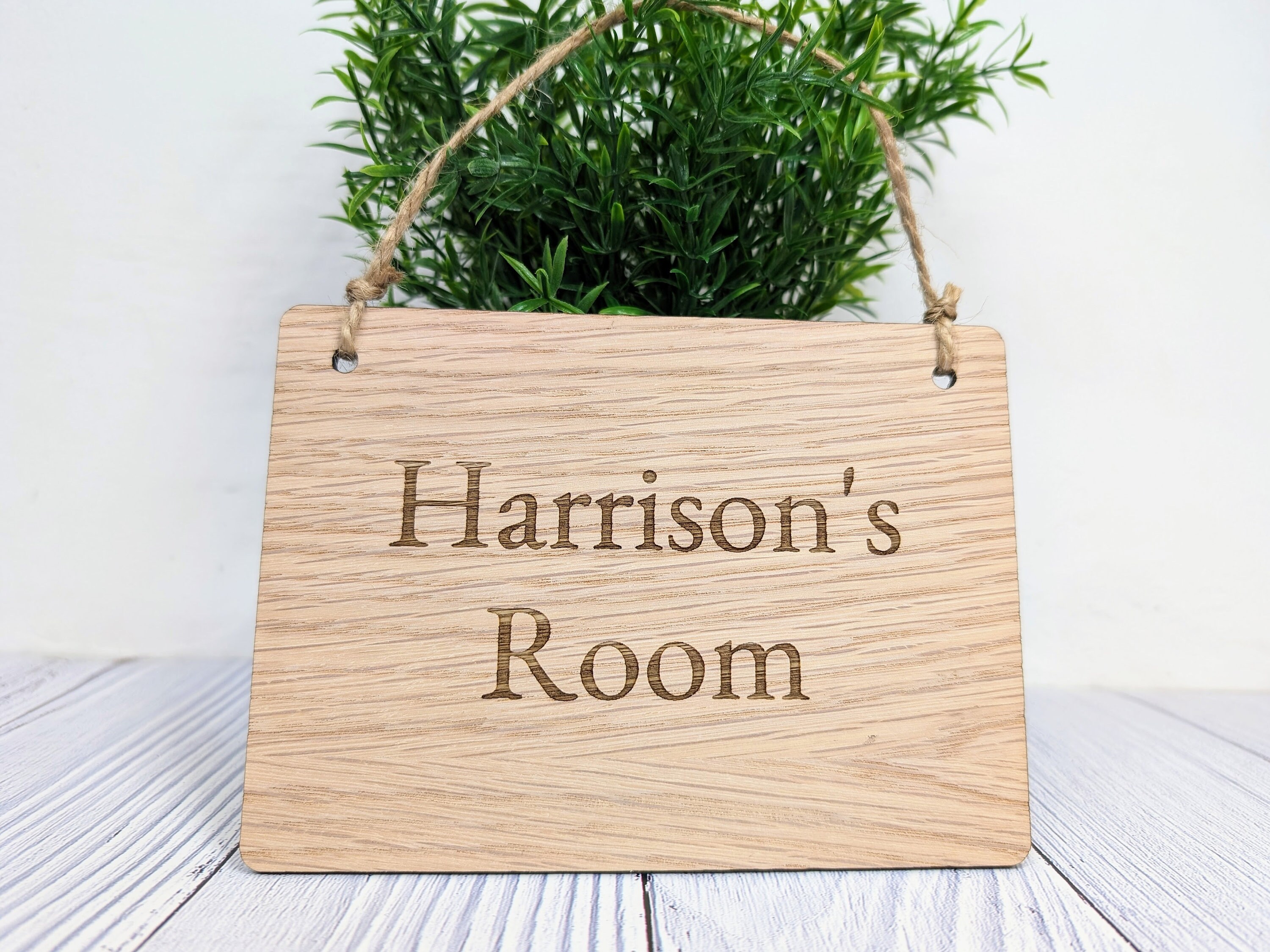 Personalised Children's Room Door Sign - Custom Name Oak Veneer Sign - Etsy
