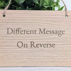 Double Sided Wooden Personalised Sign | Personalised 2 Sided Wooden ...