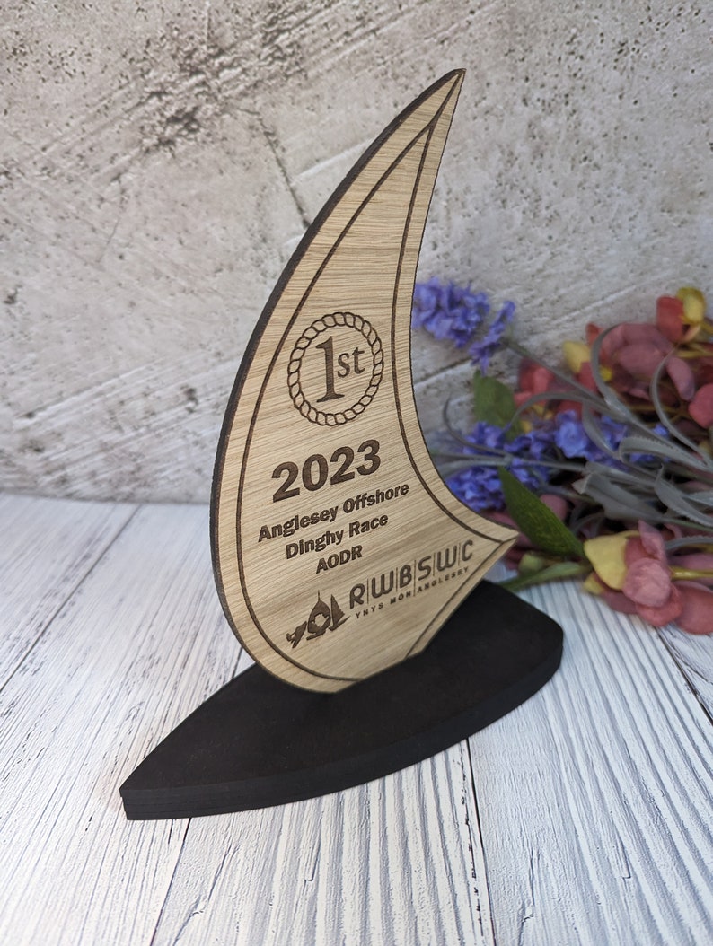 Personalised Sailing Trophy - Ideal Sailing Award, Sailing Prize for ...
