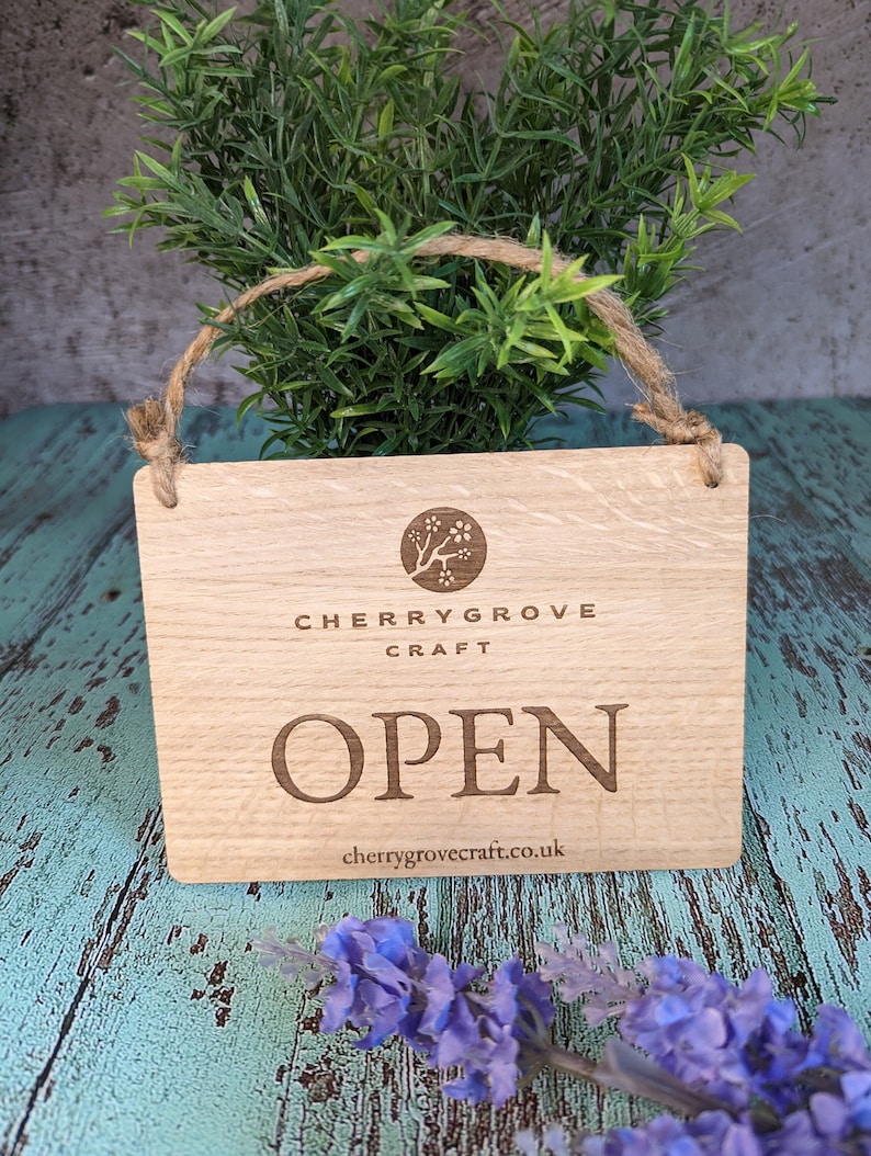 Personalised Wooden Open and Closed Sign for Business - Etsy Australia