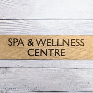 Custom Wooden Signs for Hotels & Spas Personalised Room and Facility ...