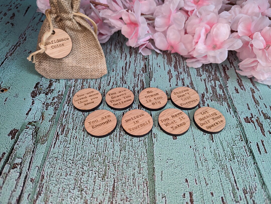 Wooden Hug Tokens - Kindness Gifts - Personalised Gift for Friends ...