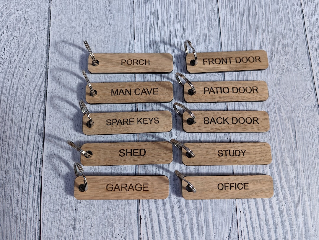 House Key Tags, Handcrafted Eco-friendly Wooden House Key Tags, House ...