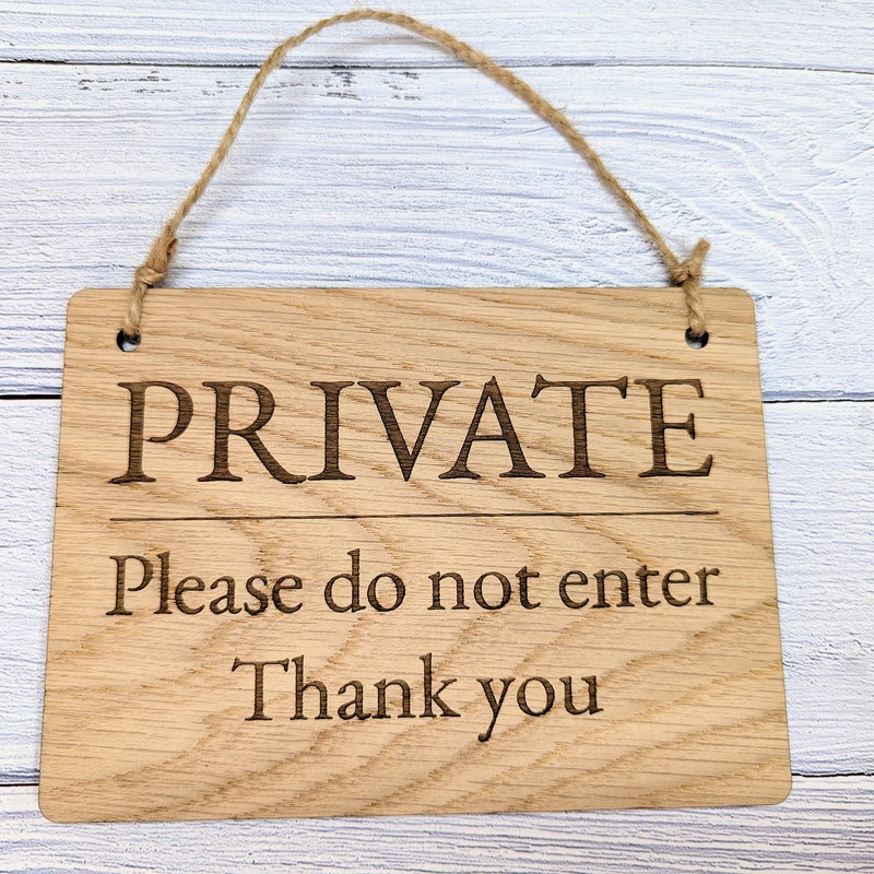 Wood Do Not Enter - Etsy UK