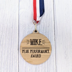 Large Wooden Medals for Customer Service Excellence: Personalised ...