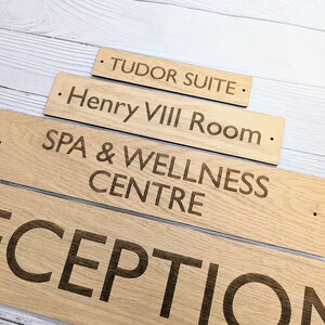 Custom Wooden Signs for Hotels & Spas Personalised Room and Facility ...