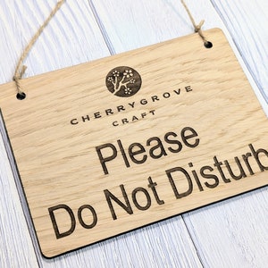 Please Do Not Disturb - Custom Wood Hanging Sign - 4 Sizes, Add Your ...
