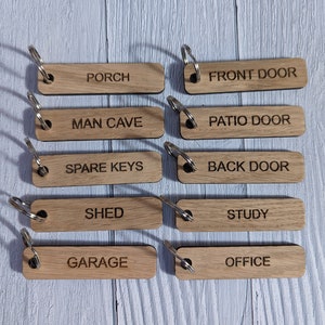 House Key Tags, Handcrafted Eco-friendly Wooden House Key Tags, House ...
