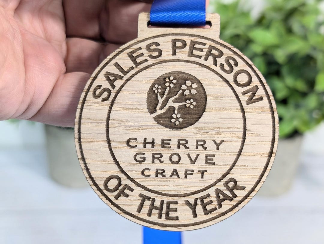 Bespoke Wooden Business Award Medals - Eco-friendly & Personalised ...