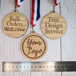 Large Bespoke Wooden Medals, Free Design Service, Sporting Events ...