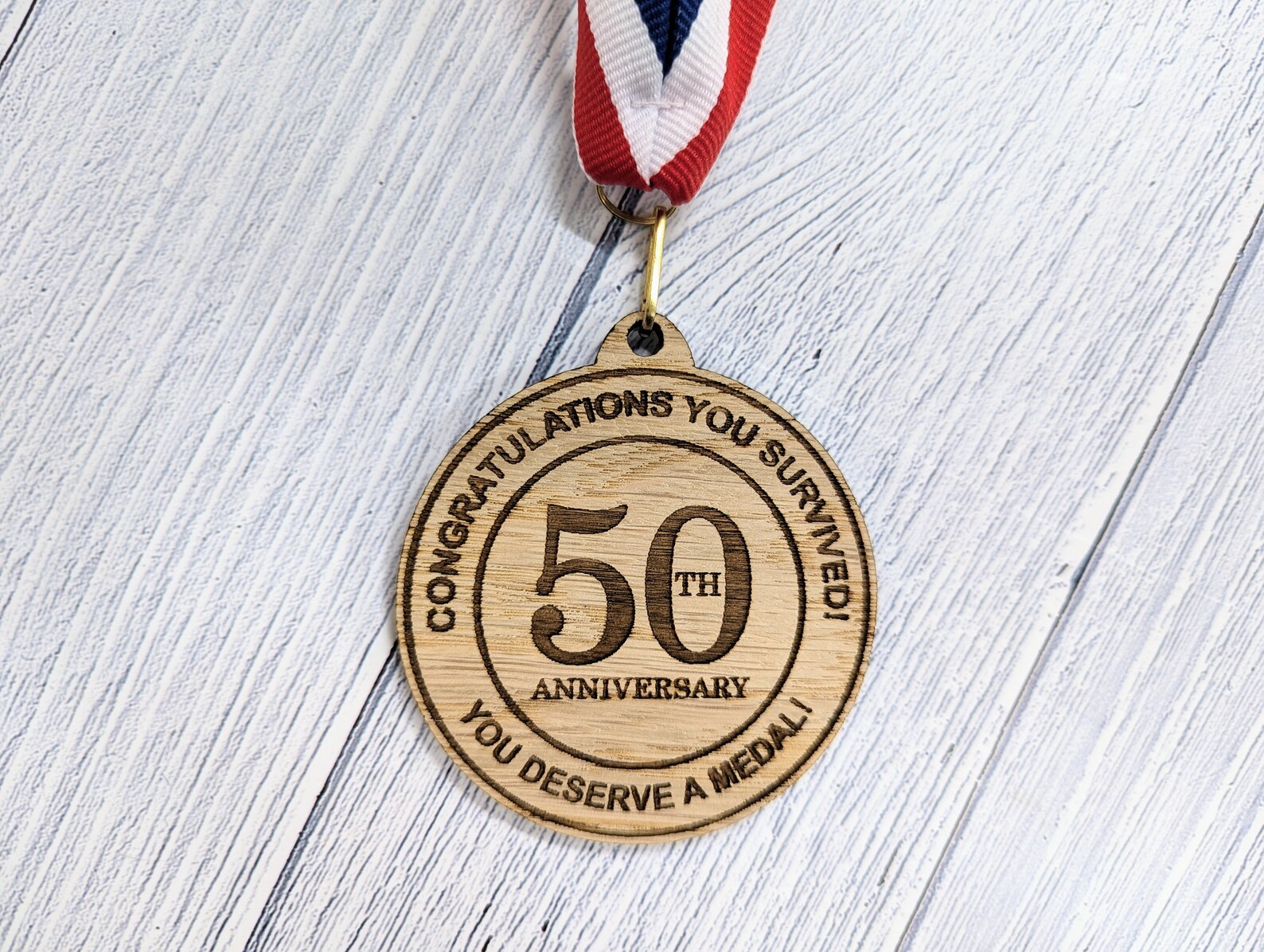 Humorous Anniversary Survival Medal - Celebrating Years Together! - Etsy