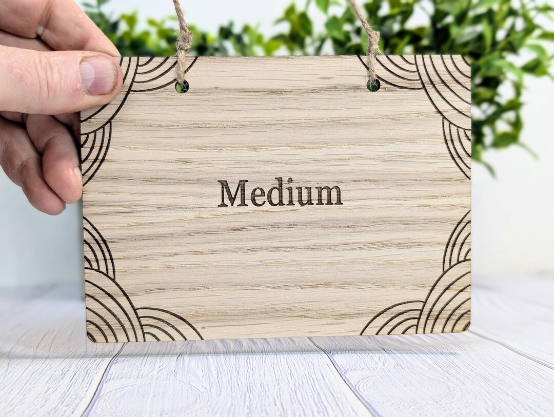 Personalised Oak Hanging Sign: Custom Engraved Wood Plaque - Etsy