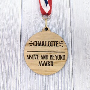 Large Wooden Medals for Customer Service Excellence: Personalised ...