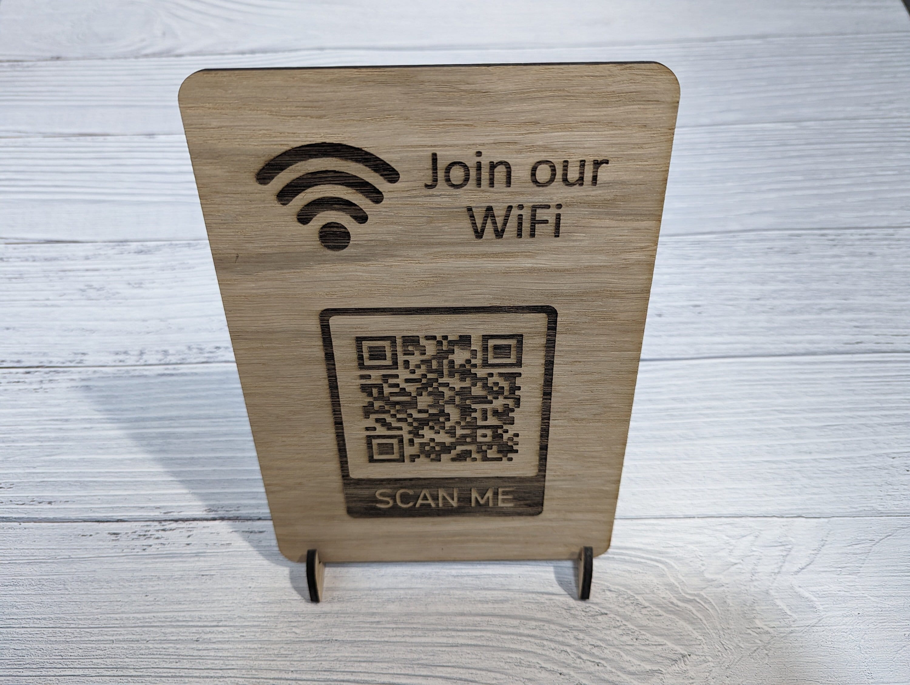 Wooden Wifi Sign Wifi Password Sign Wifi QR Code Sign QR - Etsy