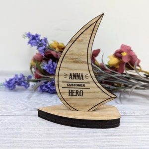 Personalised Employee Recognition Hero Trophy - Customise Your Hero ...