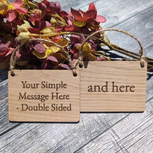 Double Sided Wooden Personalised Sign | Personalised 2 Sided Wooden ...