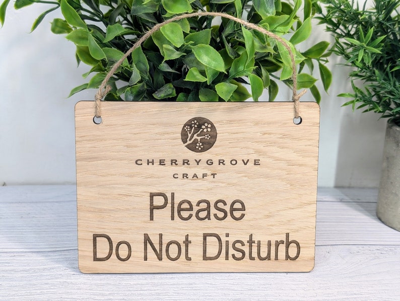 Please Do Not Disturb - Custom Wood Hanging Sign - 4 Sizes, Add Your ...