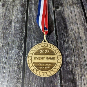 Personalised Large Double Sided Wooden Medals, Free Design Service ...