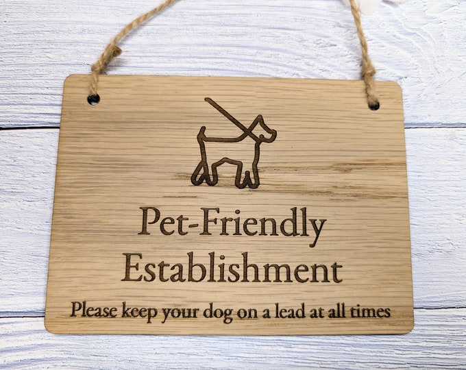 Pet Friendly Sign Ideal Hanging Sign / Window Display - Etsy