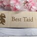 Best Taid - Welsh Dragon Engraved Wooden Bookmark, Unique Gift for Book ...