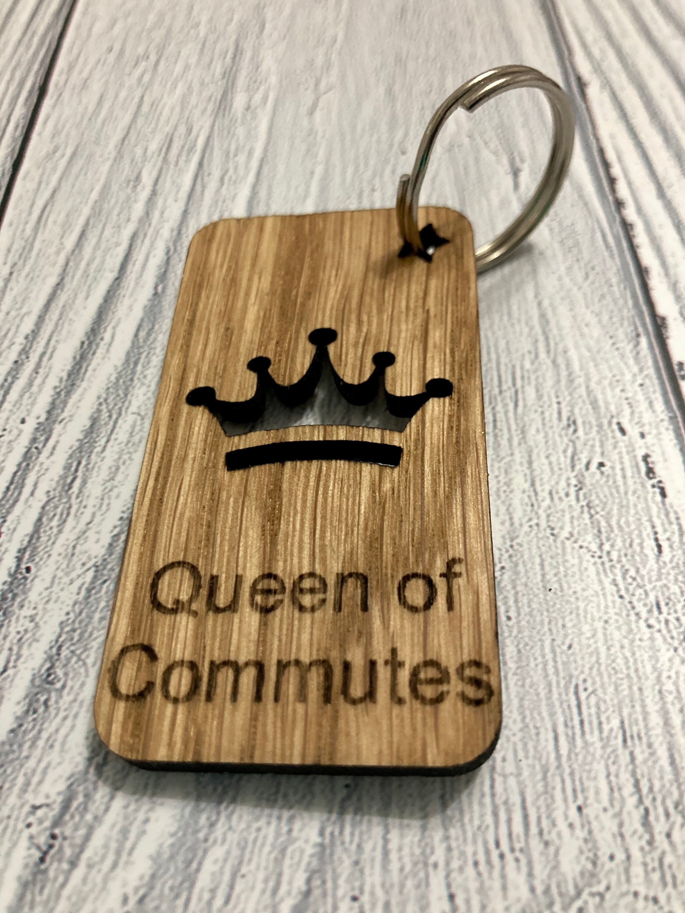Engraved Oak Wood Employee Appreciation Keyring: Personalised Staff ...