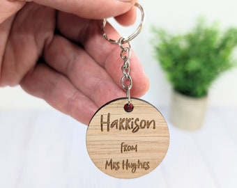 End of Year/christmas Student Class Gift Keyrings Personalized ...