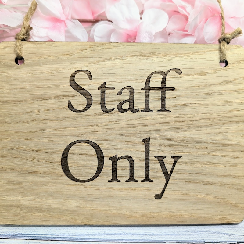 Staff Only Sign - Etsy UK