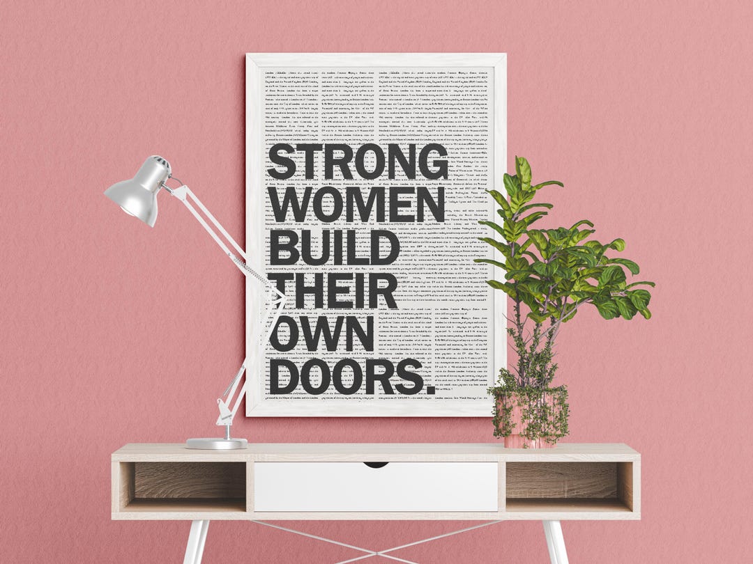 Strong Women Poster - Feminist Wall Art - Women Empowerment Decor ...